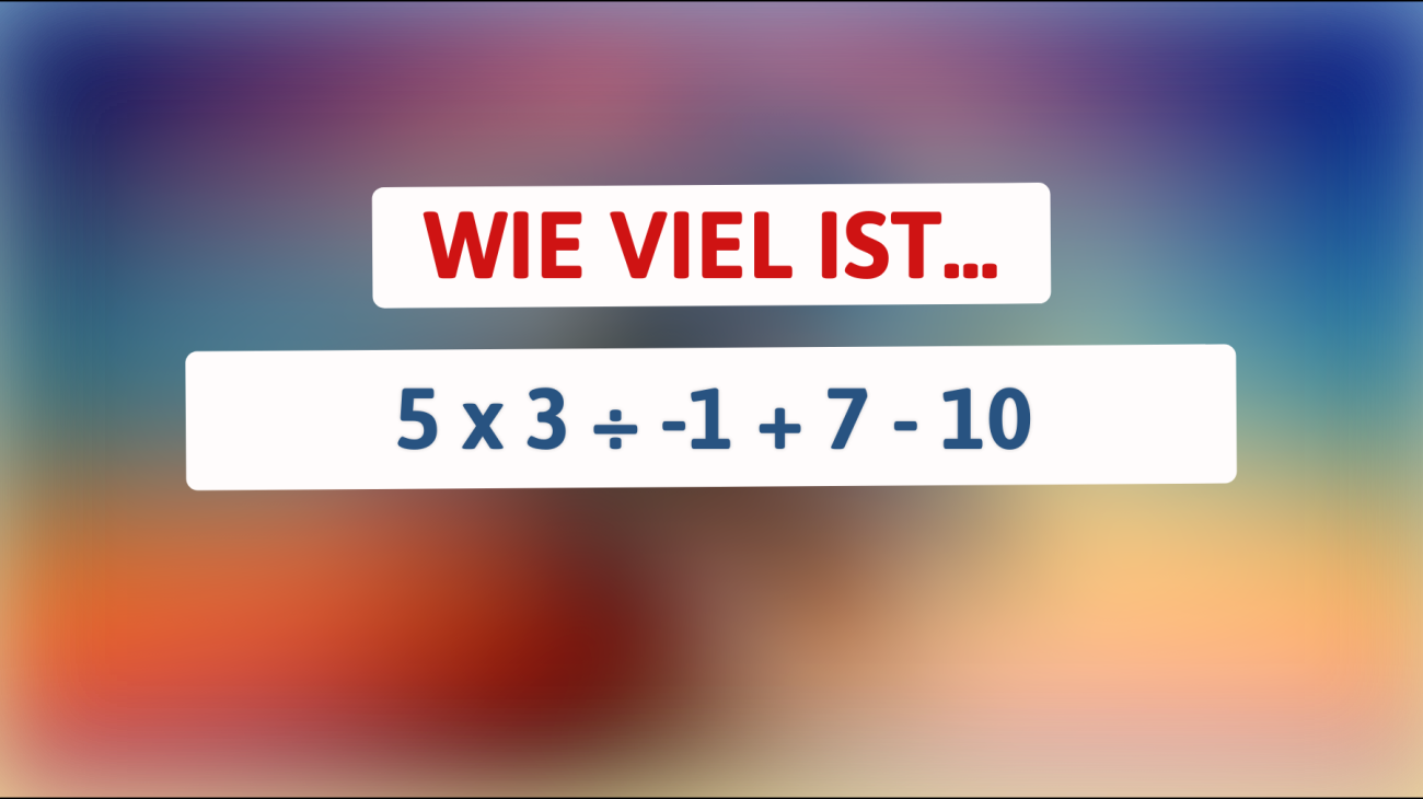 Hast du das Zeug dazu, dieses knifflige Mathe-Rätsel zu lösen, das selbst die schlauesten Köpfe ...